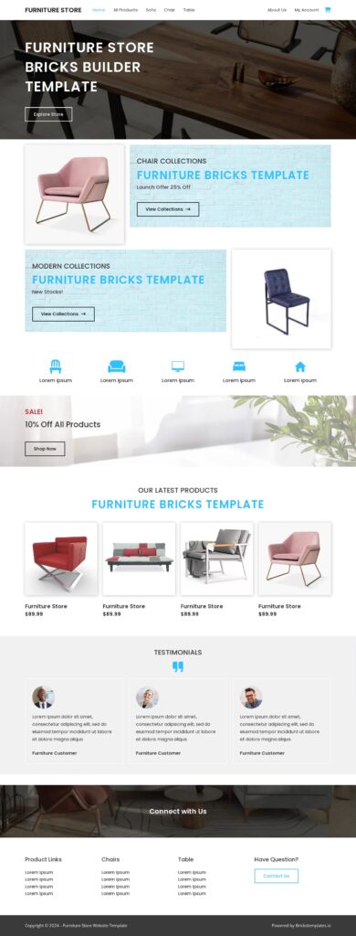 Furniture Store Website Template – Furniture Store Website Template By ...